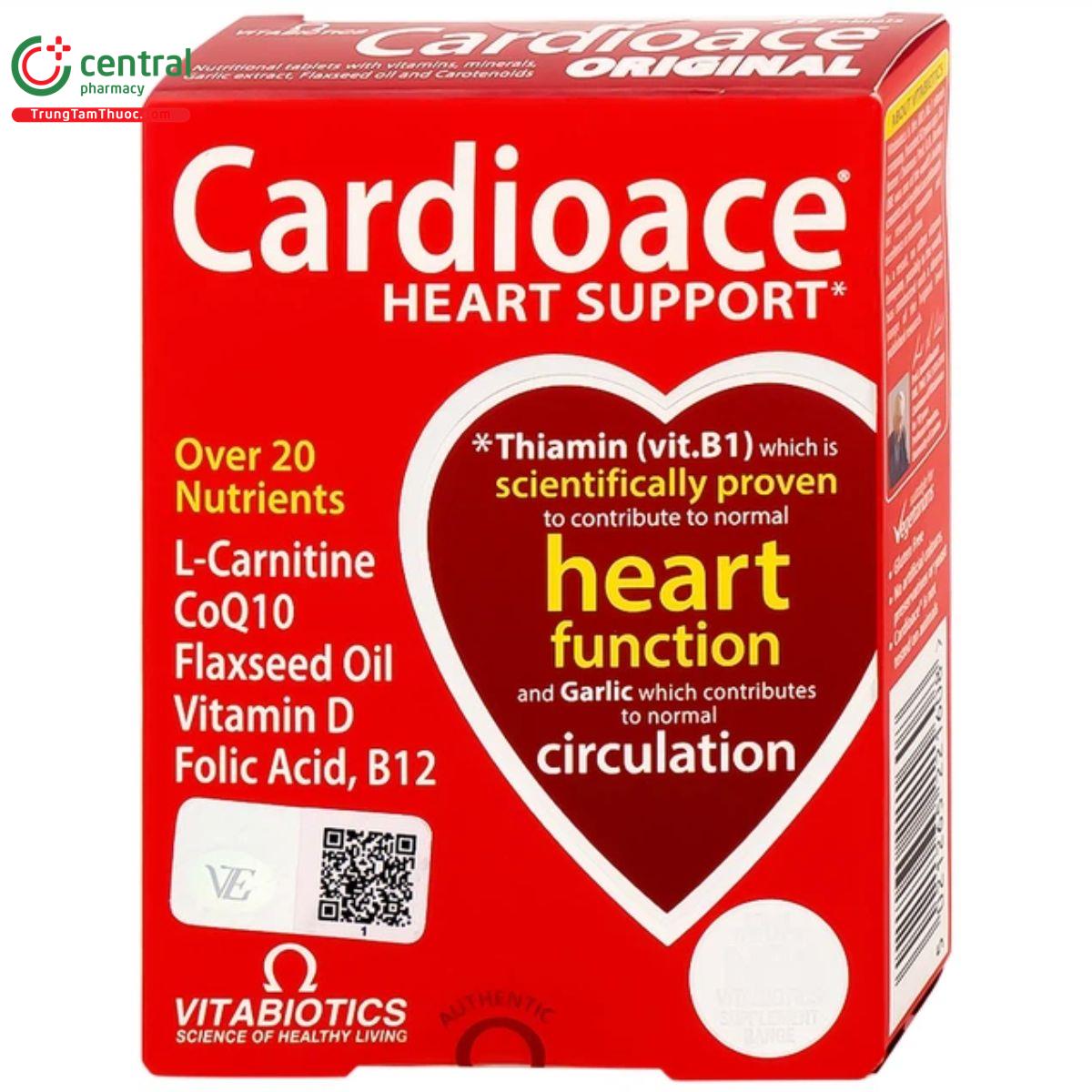 Thuốc Cardioace Heart Support - Giúp tăng cường sức khỏe tim mạch