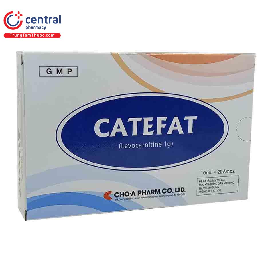 Thuốc Catefat điều trị thiếu hụt Carnitine máu: cách dùng, giá bán
