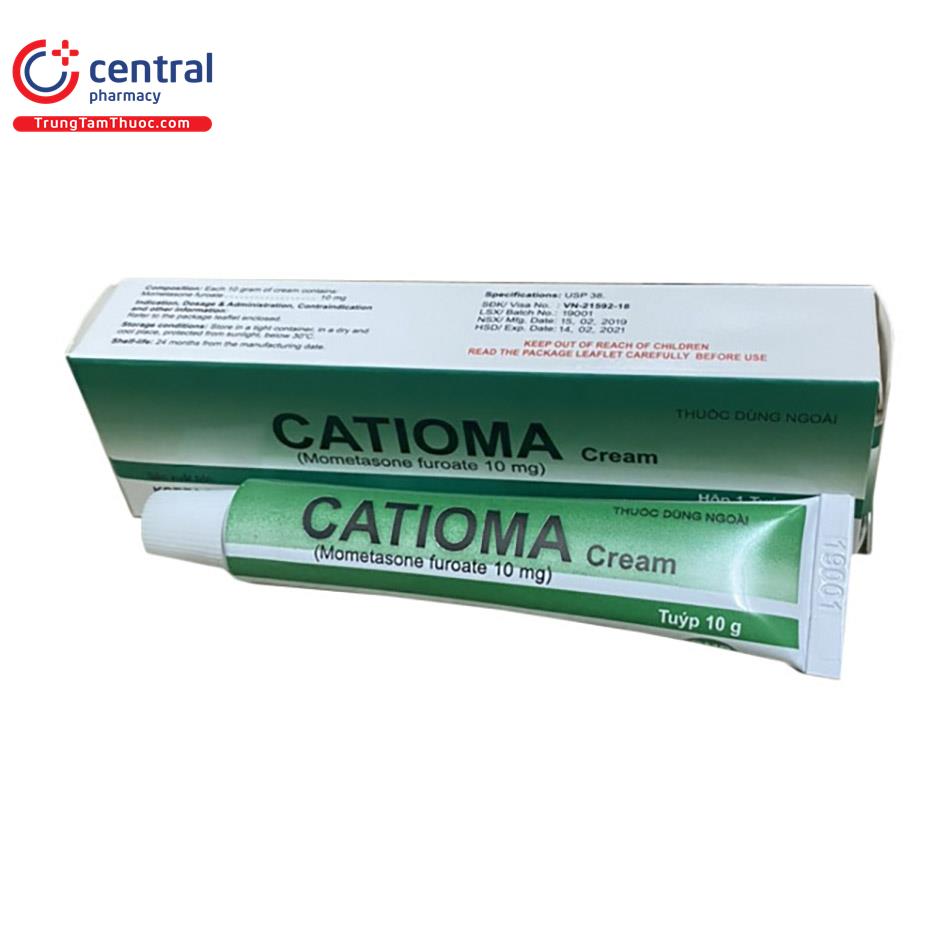 Thuốc Catioma Cream điều trị vẩy nến, viêm da cơ địa dị ứng