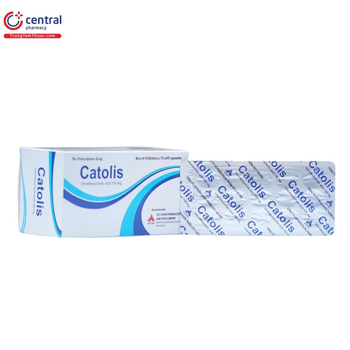 Thuốc Catolis 150 trị sỏi mật do cholesterol, bệnh gan ứ mật mạn tính