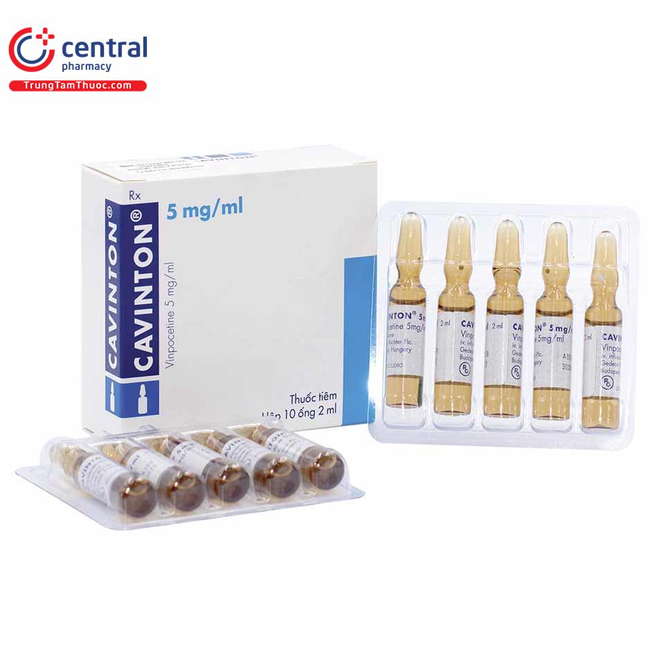 Thuốc Cavinton 5mg/ml trị rối loạn tuần hoàn máu não
