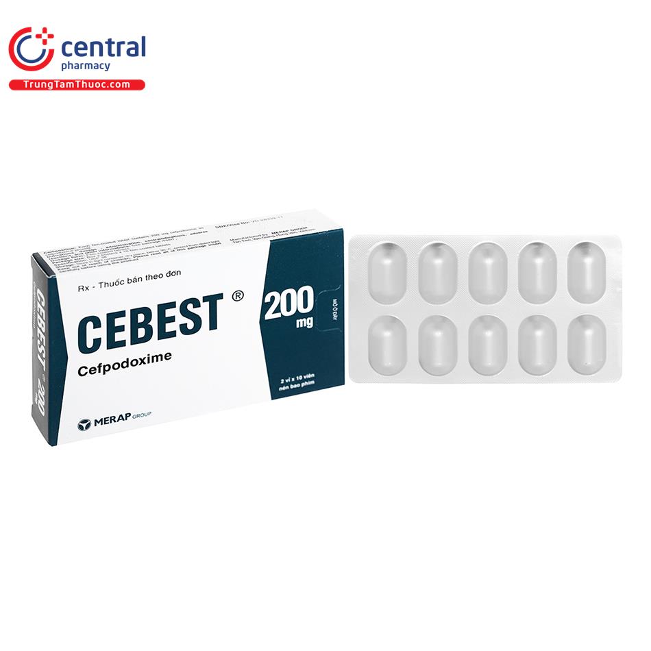 [CHÍNH HÃNG] Thuốc Cebest 200 điều trị viêm đường hô hấp