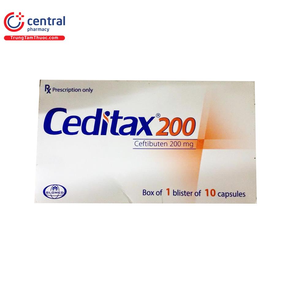 [CHÍNH HÃNG] Thuốc Ceditax 200 - Điều trị các bệnh nhiễm khuẩn