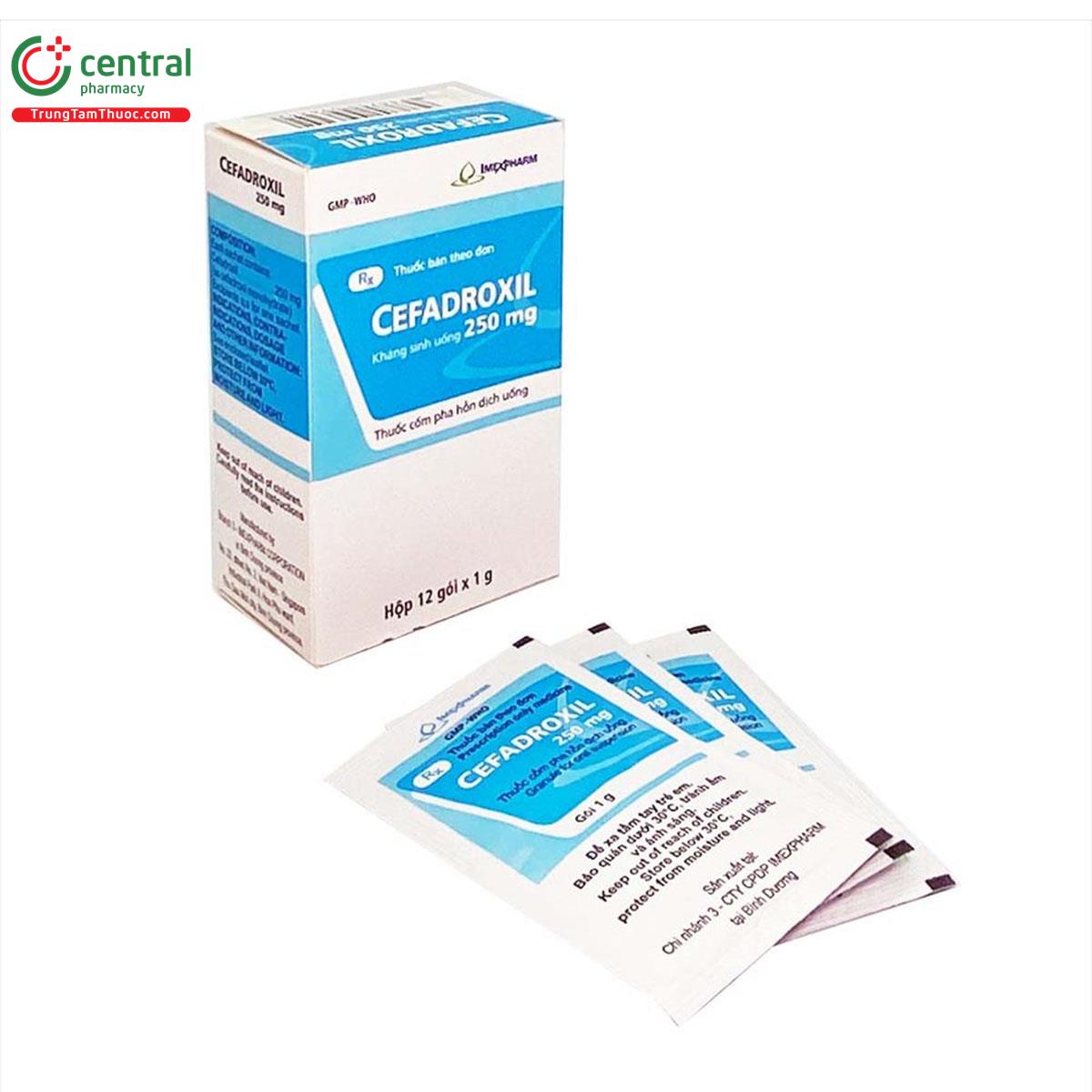 Thuốc Cefadroxil 250mg Imexpharm điều trị nhiễm trùng hô hấp, da