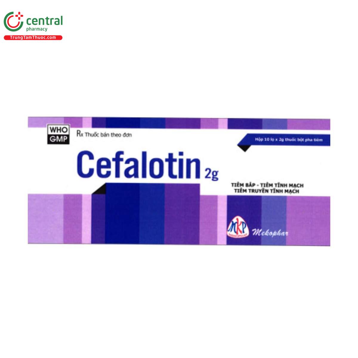 Thuốc Cefalotin 2g Mekophar điều trị các nhiễm khuẩn hiệu quả