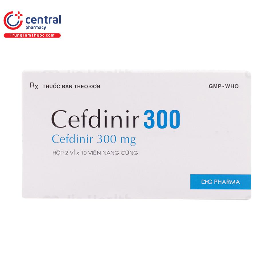Thuốc Cefdinir 300 DHG - thuốc điều trị nhiễm khuẩn