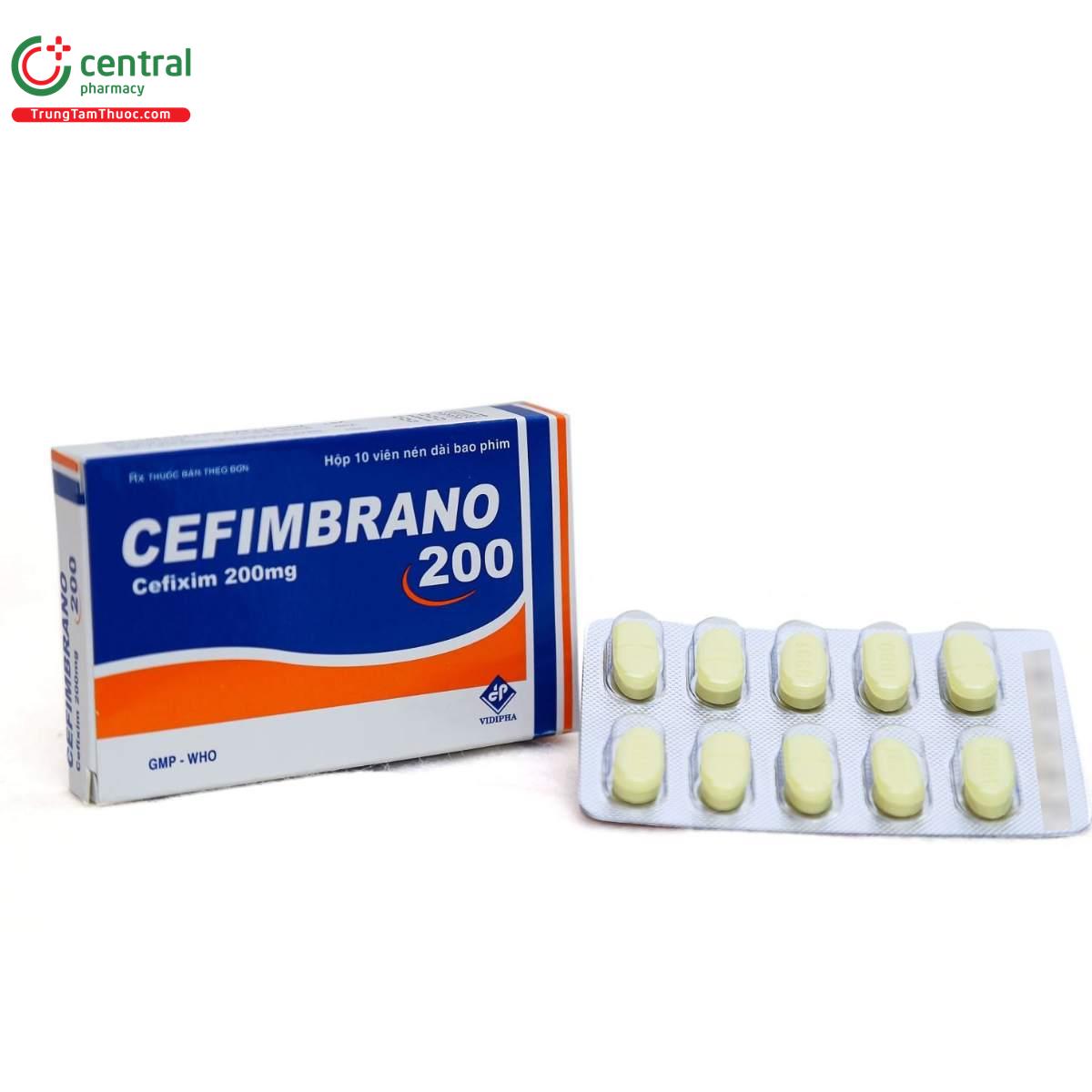 Thuốc Cefimbrano 200mg Cefixim điều trị nhiễm khuẩn đường tiết niệu