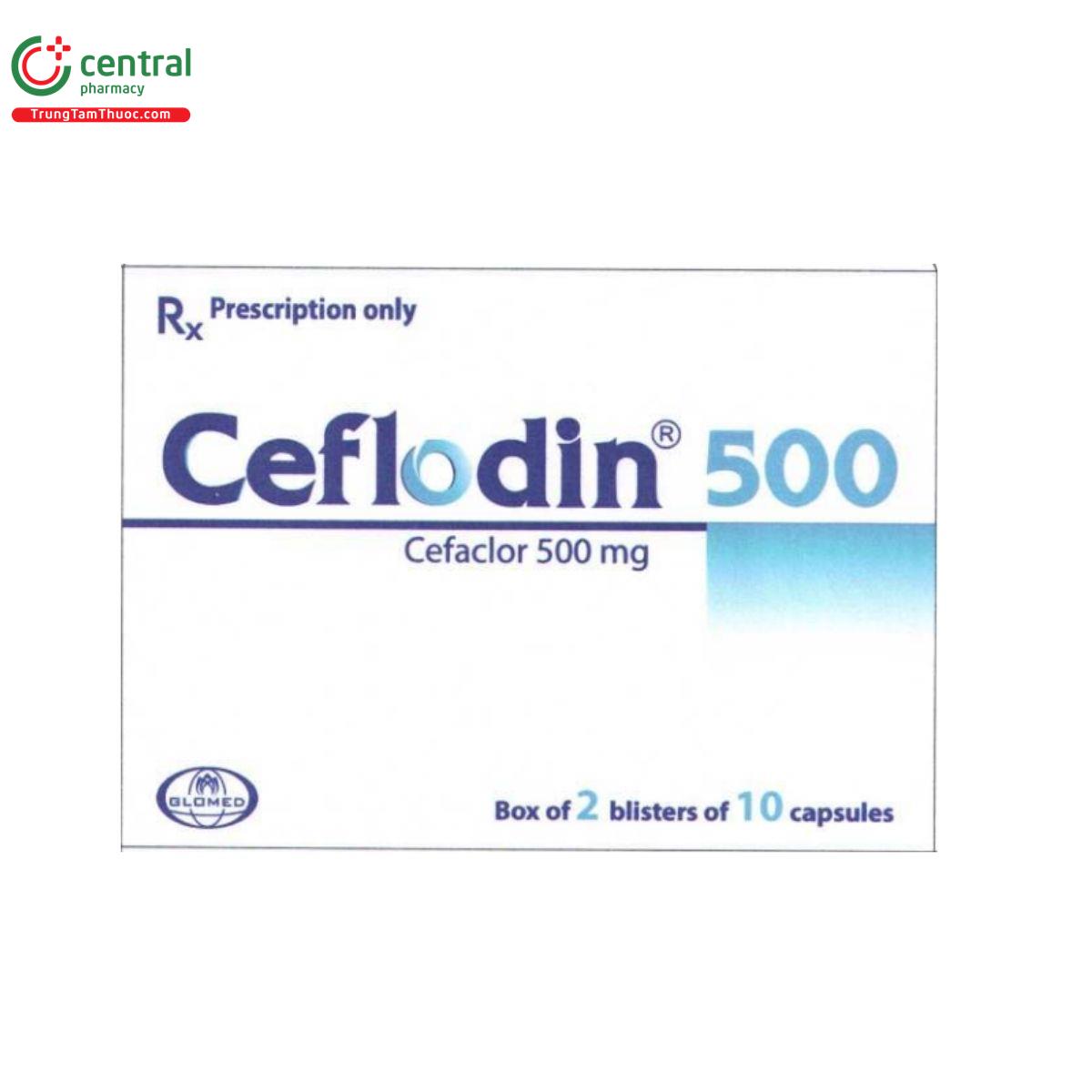 Thuốc Ceflodin 500 điều trị nhiễm khuẩn đường hô hấp trên và dưới