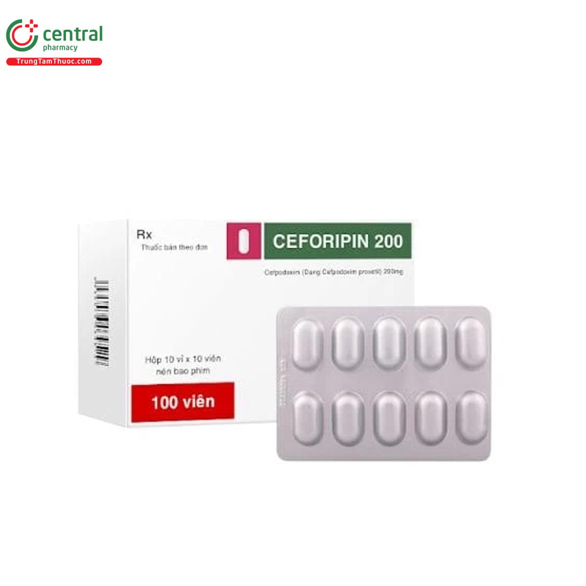 Thuốc Ceforipin 200mg - Điều trị nhiễm khuẩn đường hô hấp, đường tiết ...