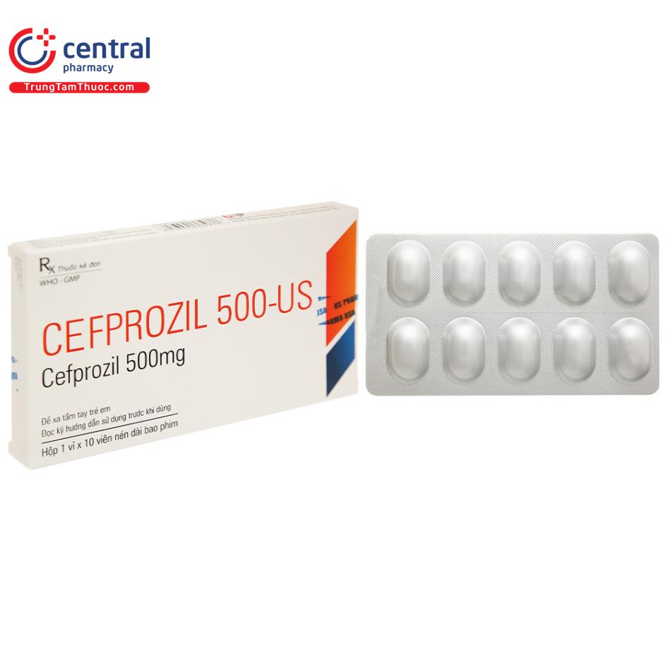 [CHÍNH HÃNG] Thuốc Cefprozil 500-US - Không lo viêm tai giữa cấp