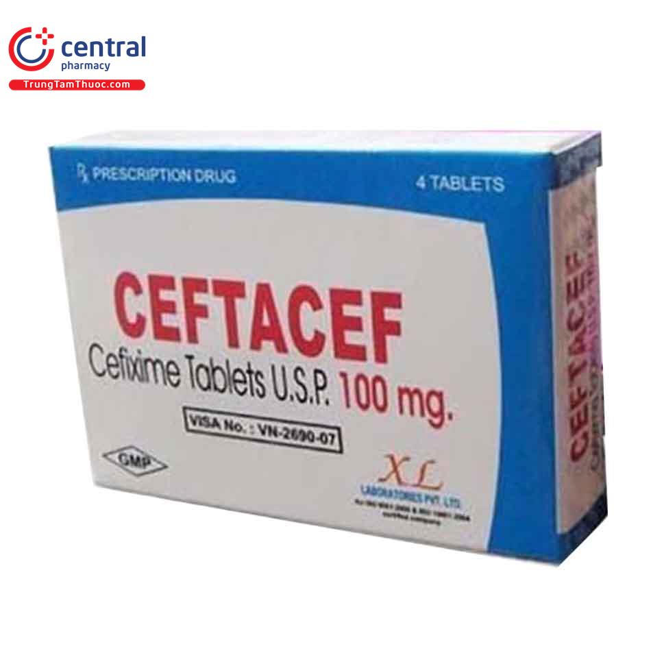 Thuốc Ceftacef 100mg: tác dụng, cách dùng và lưu ý khi sử dụng