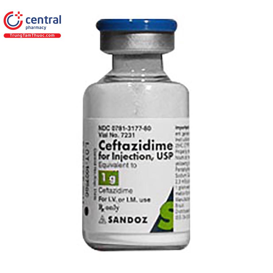 [CHÍNH HÃNG] Thuốc Ceftazidime 1g Sandoz - Thuốc kháng sinh