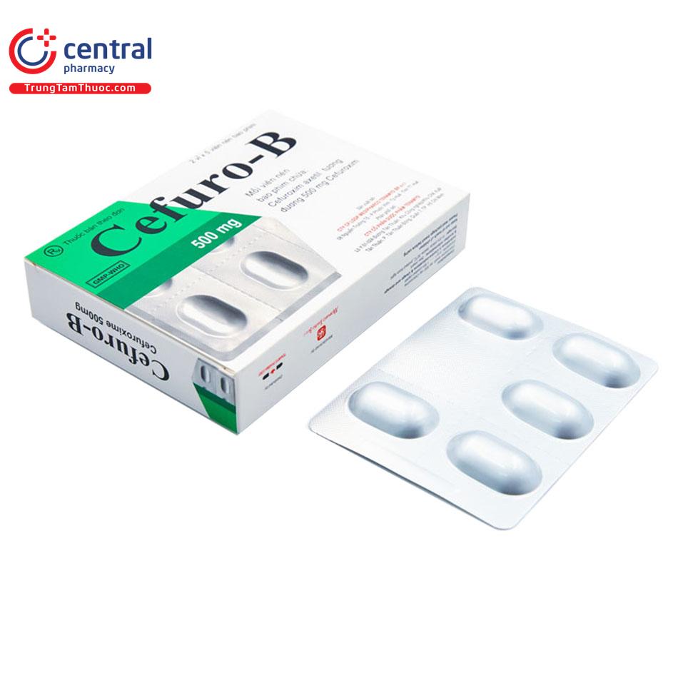 [CHÍNH HÃNG] Thuốc Cefuro-B 500mg- điều trị nhiễm khuẩn hiệu quả