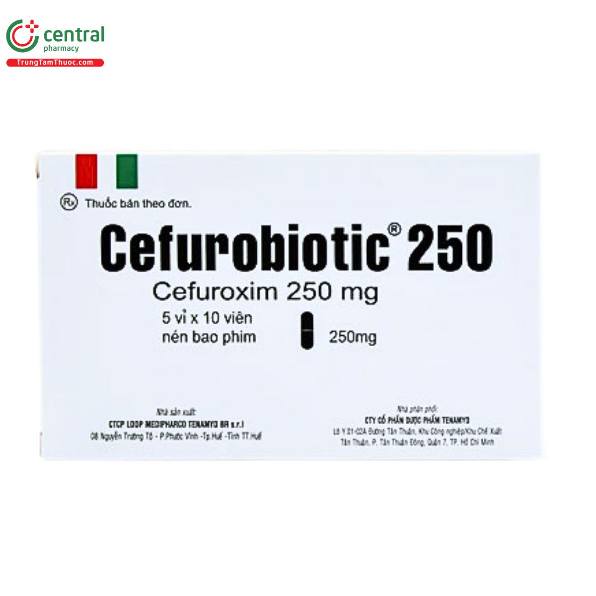 Thuốc Cefurobiotic 250mg - Điều trị nhiễm khuẩn do vi khuẩn nhạy cảm