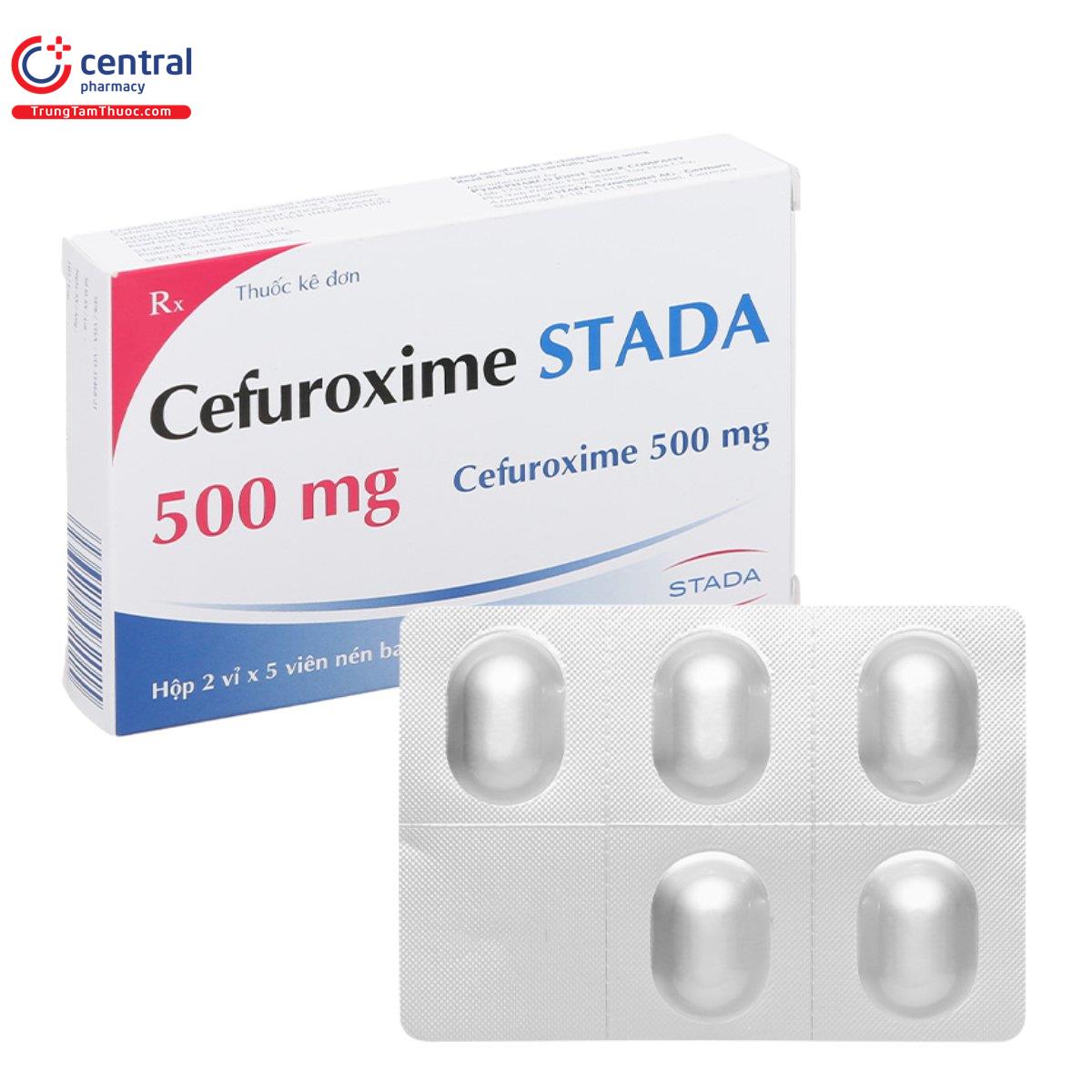Thuốc Cefuroxime STADA 500mg - Kháng sinh Cephalosporin thế hệ 2