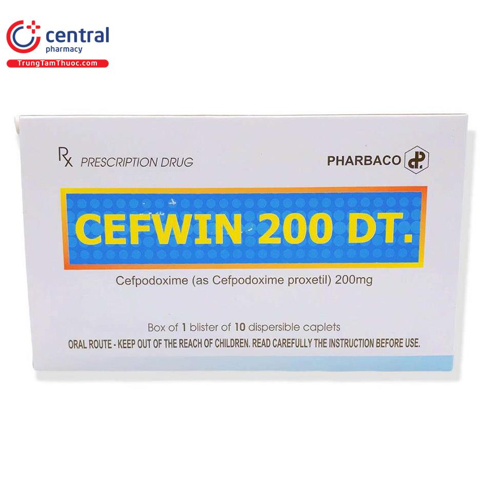Thuốc Cefwin 200 DT điều trị nhiễm trùng hô hấp, tiết niệu, da