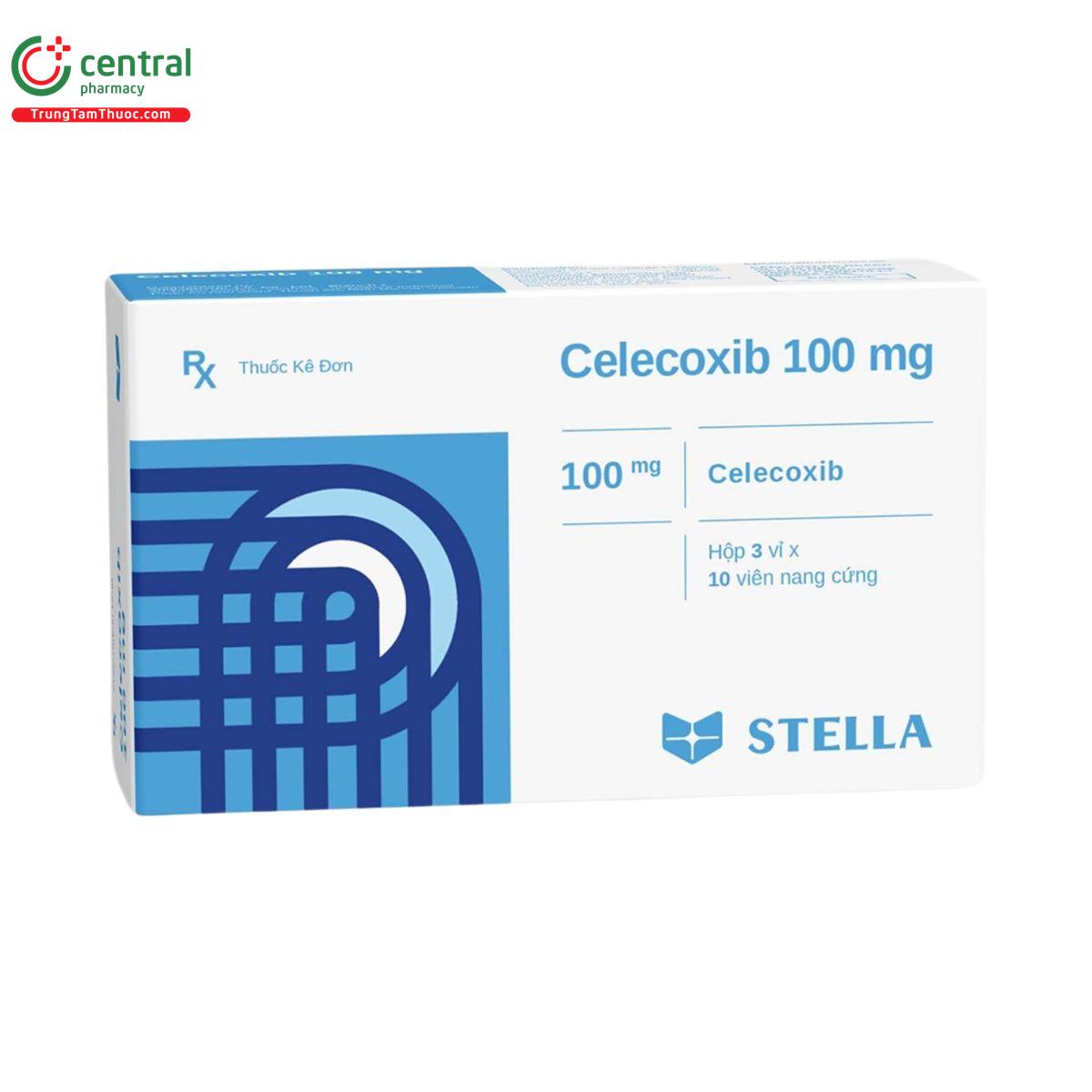 Thuốc Celecoxib 100mg Stella điều trị giảm đau, chống viêm