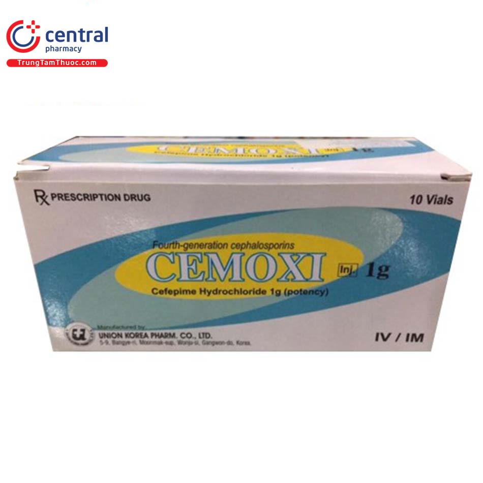 [CHÍNH HÃNG] Thuốc Cemoxi Inj 1g điều trị nhiễm khuẩn hô hấp