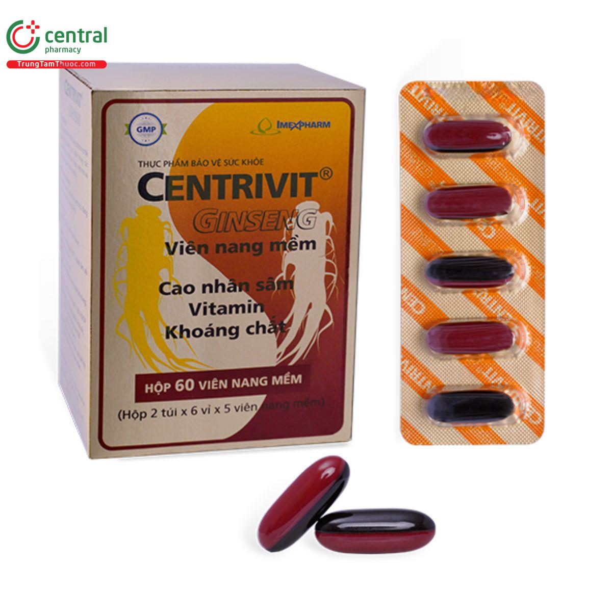 Centrivit Ginseng - bổ sung vitamin và khoáng chất, tăng sức đề kháng