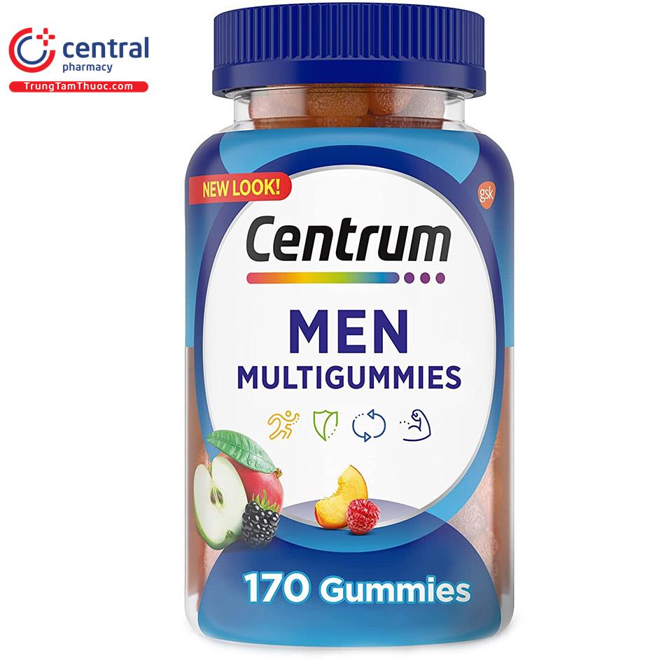[CHÍNH HÃNG] Centrum MultiGummies Men - Kẹo dẻo bổ sung vitamin