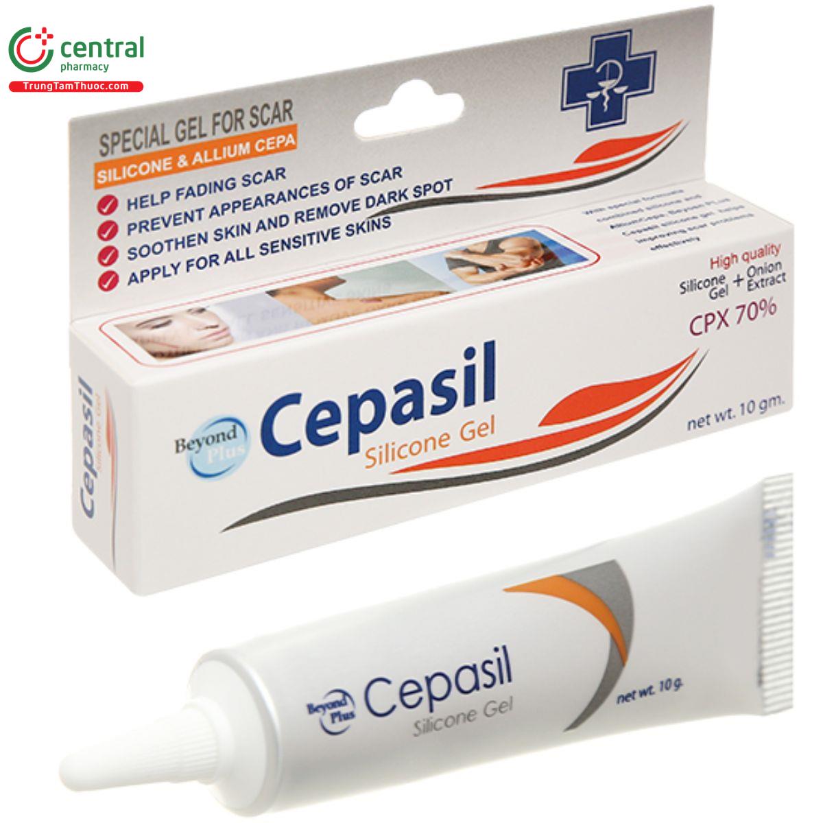 Kem bôi sẹo Cepasil Silicone Gel -Giúp làm mờ, giảm thâm sẹo hiệu quả