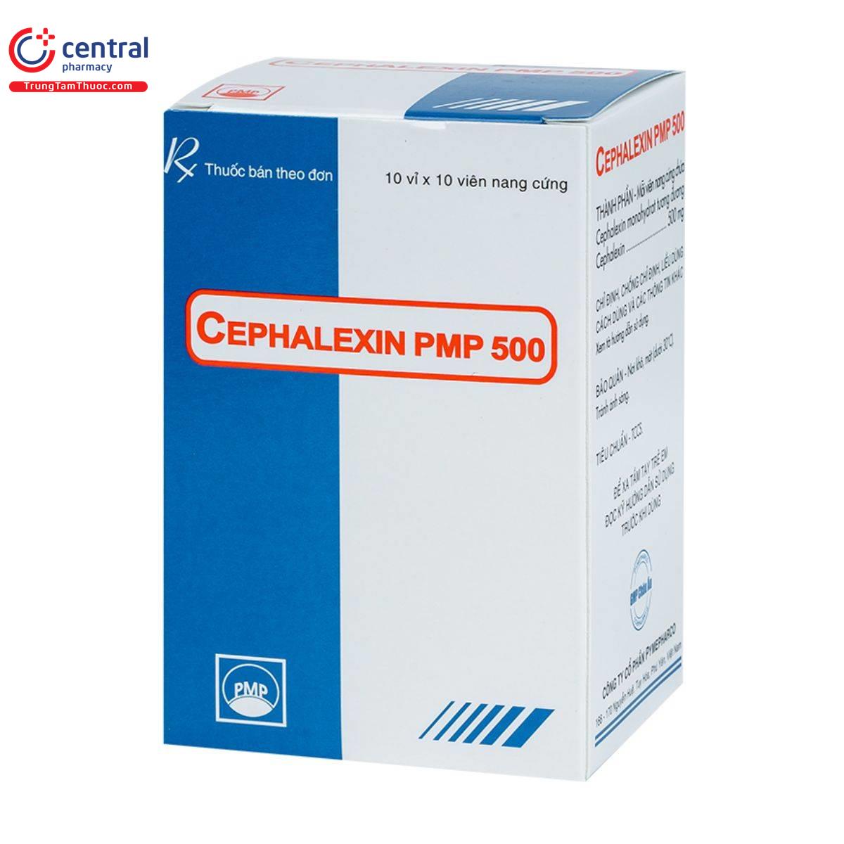 Thuốc Cephalexin PMP 500 - Điều trị nhiễm khuẩn đường hô hấp hiệu quả