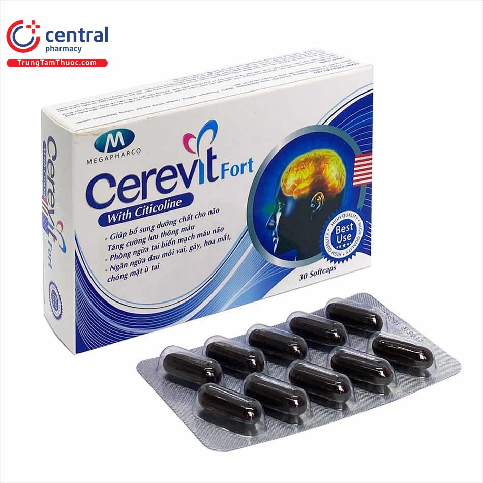 Viên uống bổ não Cerevit Fort: Tác dụng, lưu ý khi sử dụng