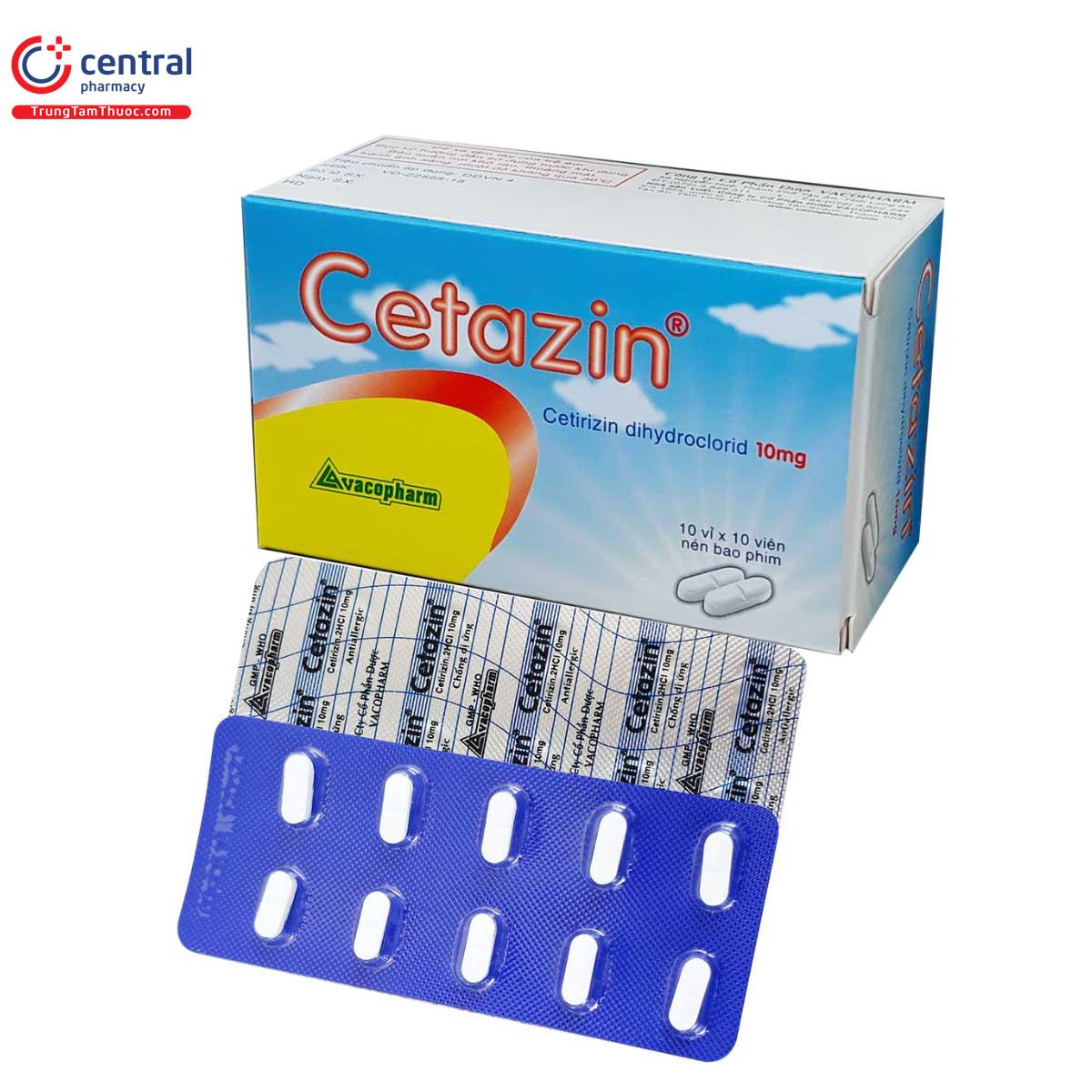 Thuốc Cetazin giúp điều trị các tình trạng viêm mũi dị ứng