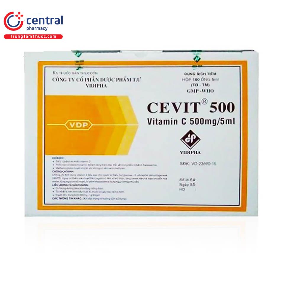 [CHÍNH HÃNG] Thuốc Cevit 500 (Hộp 100 ống) - Bổ sung vitamin C