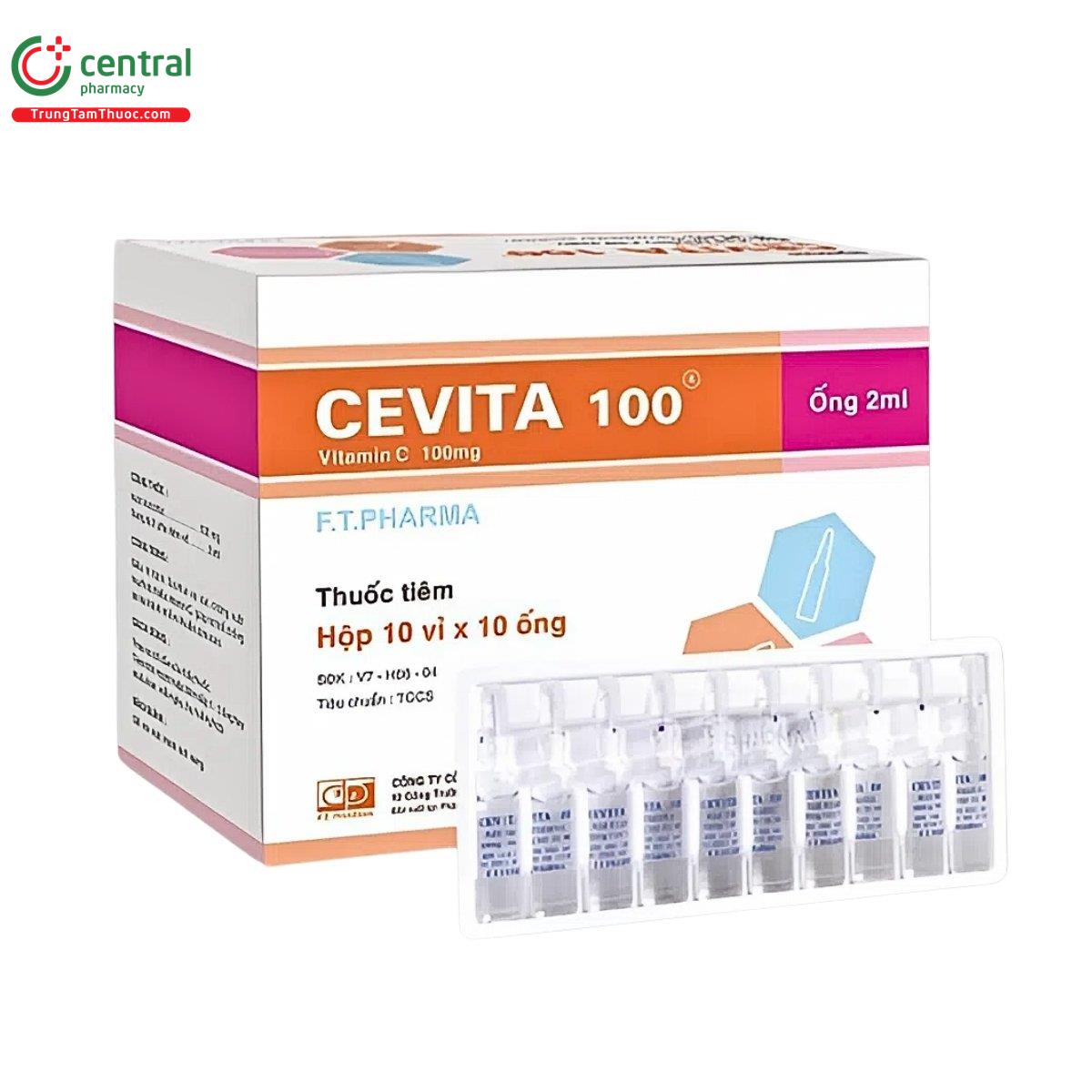 Thuốc Cevita 100 điều trị bệnh scorbut, chảy máu do thiếu vitamin C