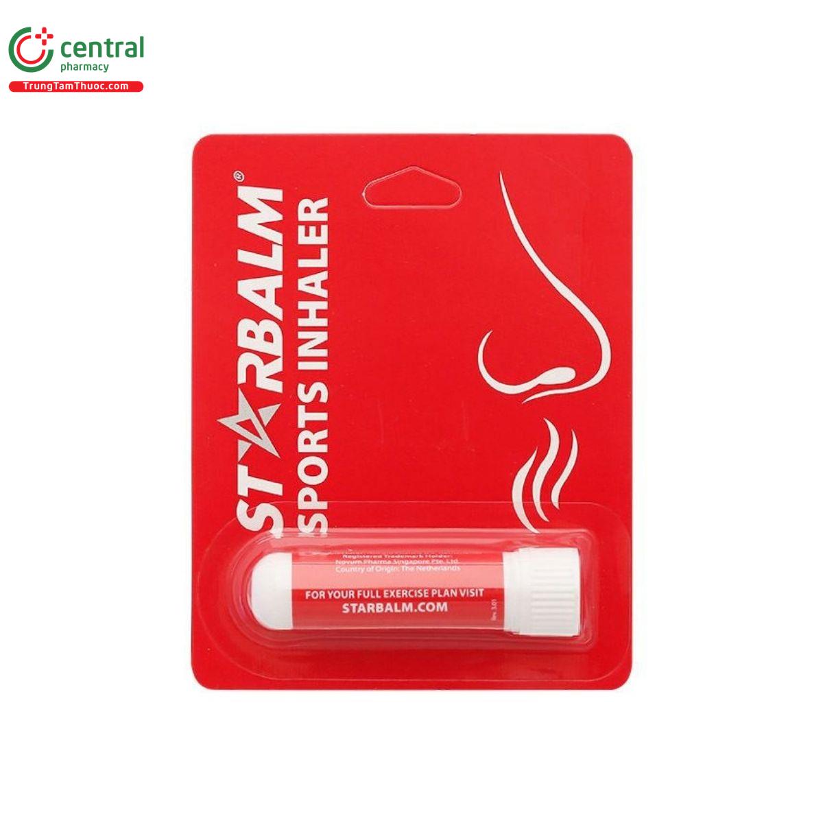 Chai hít mũi Starbalm Sports Inhaler 1,1g giúp thông thoáng đường thở