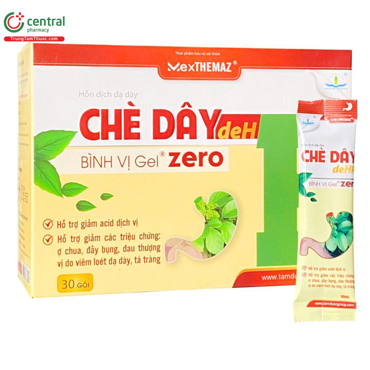 Chè dây deHP Bình Vị Gel Zero hỗ trợ cải thiện ợ chua, đầy hơi do dạ dày