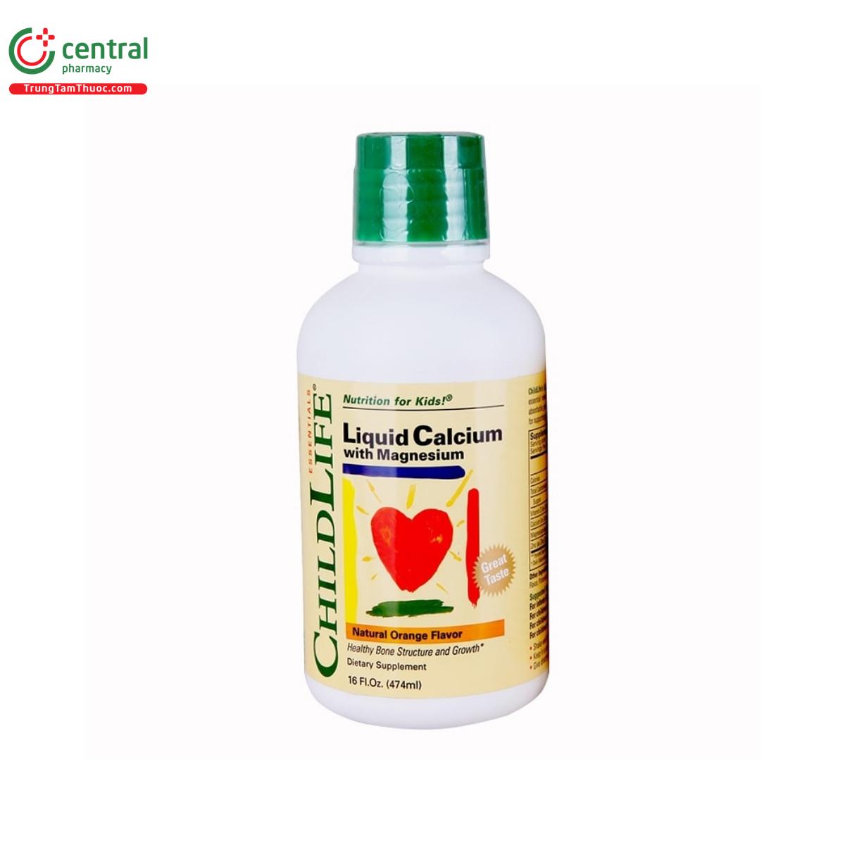 Childlife Liquid Calcium with Magnesium - Hỗ trợ phát triển xương khớp