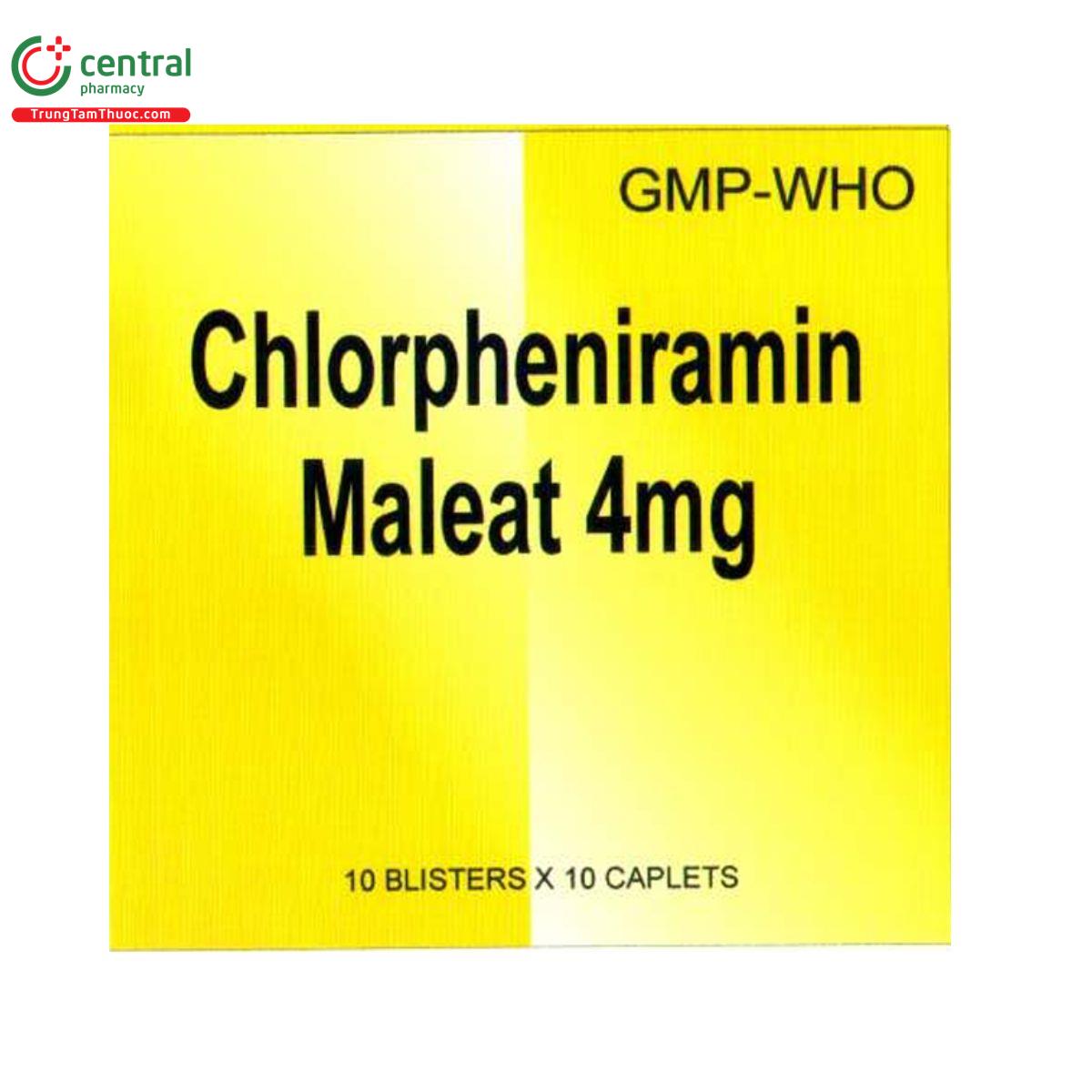 Thuốc Chlorpheniramin maleat 4mg Mediplantex giảm triệu chứng sổ mũi ...