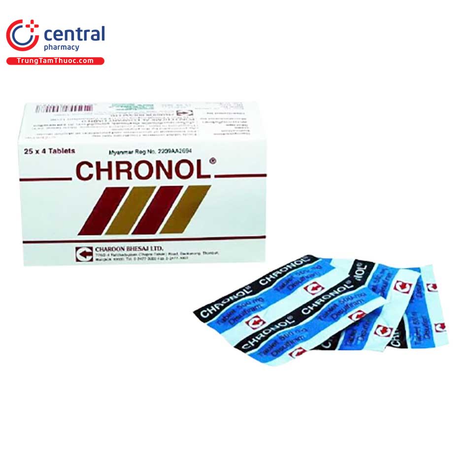 [CHÍNH HÃNG] Thuốc Chronol 500mg - thuốc cai rượu mạn tính
