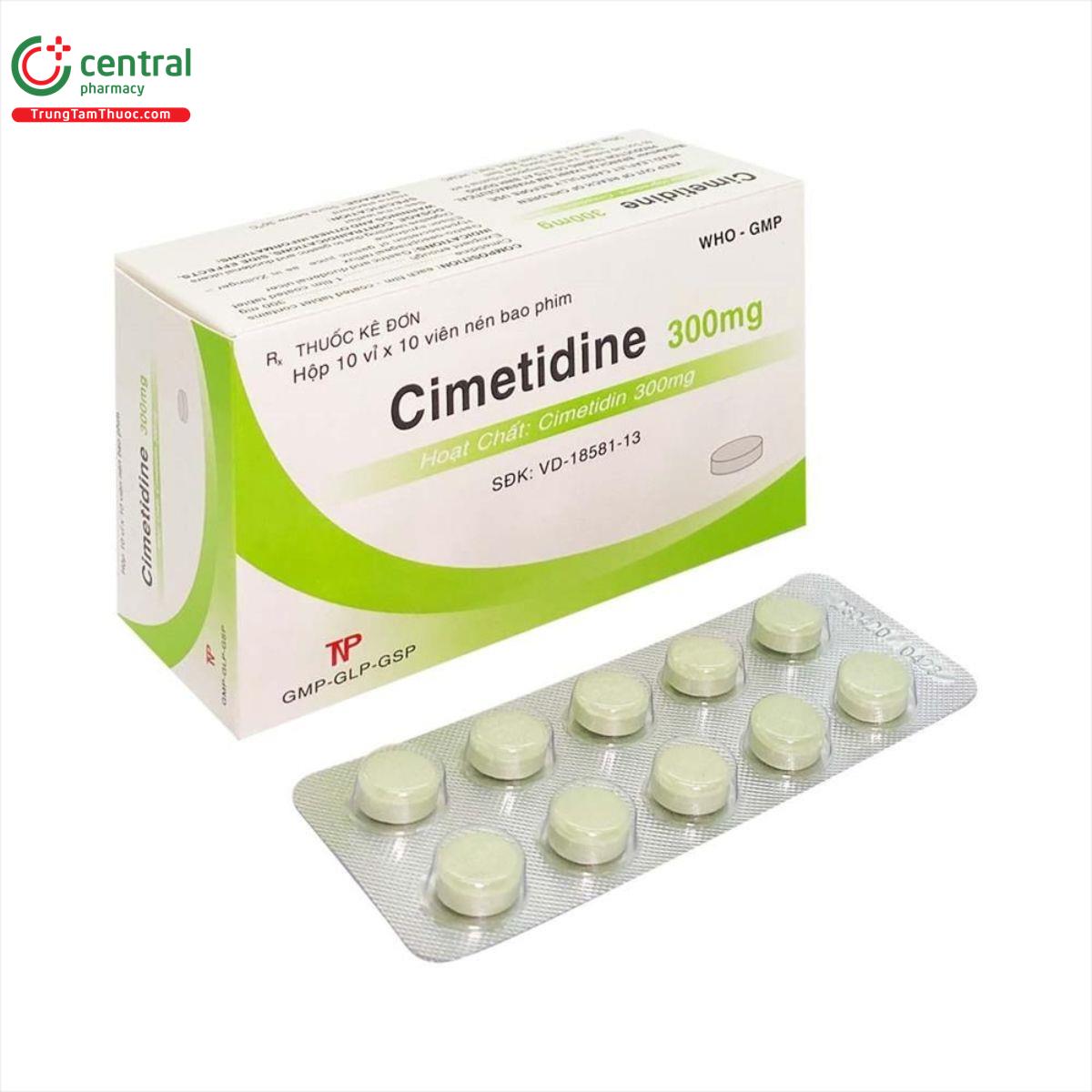 Thuốc Cimetidin 300mg Thành Nam điều trị hội chứng Zollinger Elison