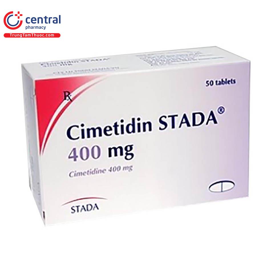 [CHÍNH HÃNG] Thuốc Cimetidin STADA 400mg - Điều trị viêm loét dạ dày