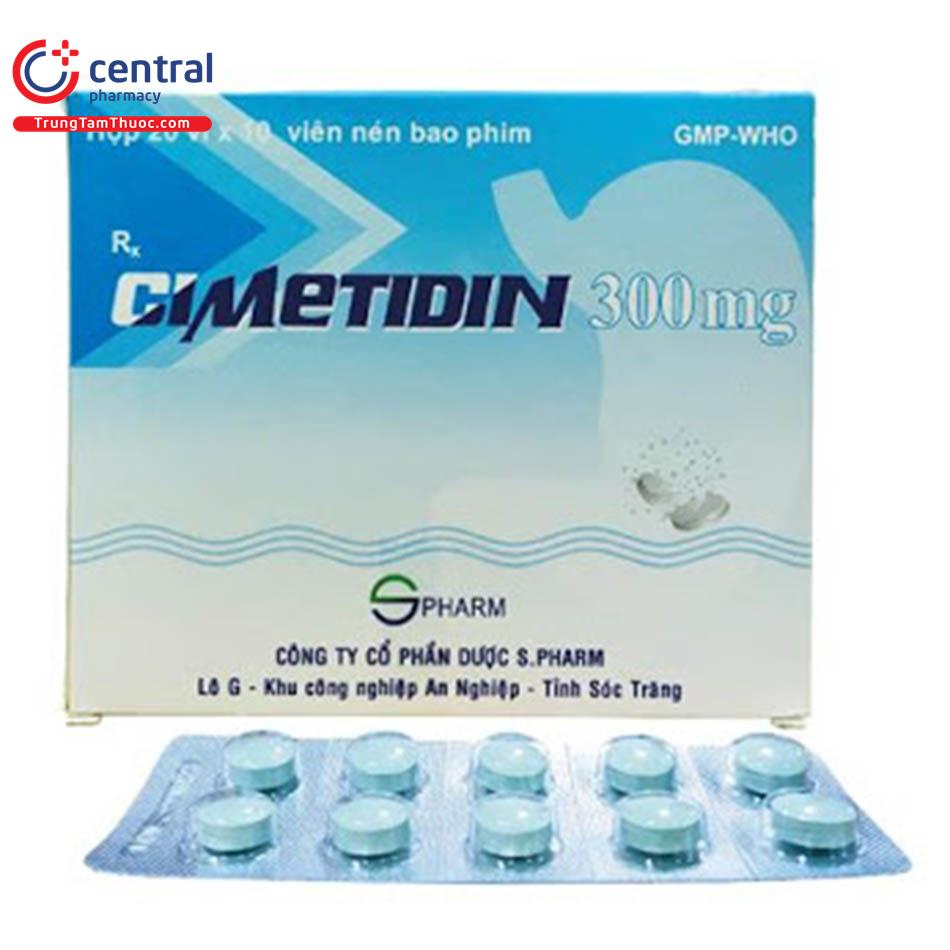Thuốc Cimetidine 300mg S.Pharm - Thuốc điều trị loét dạ dày