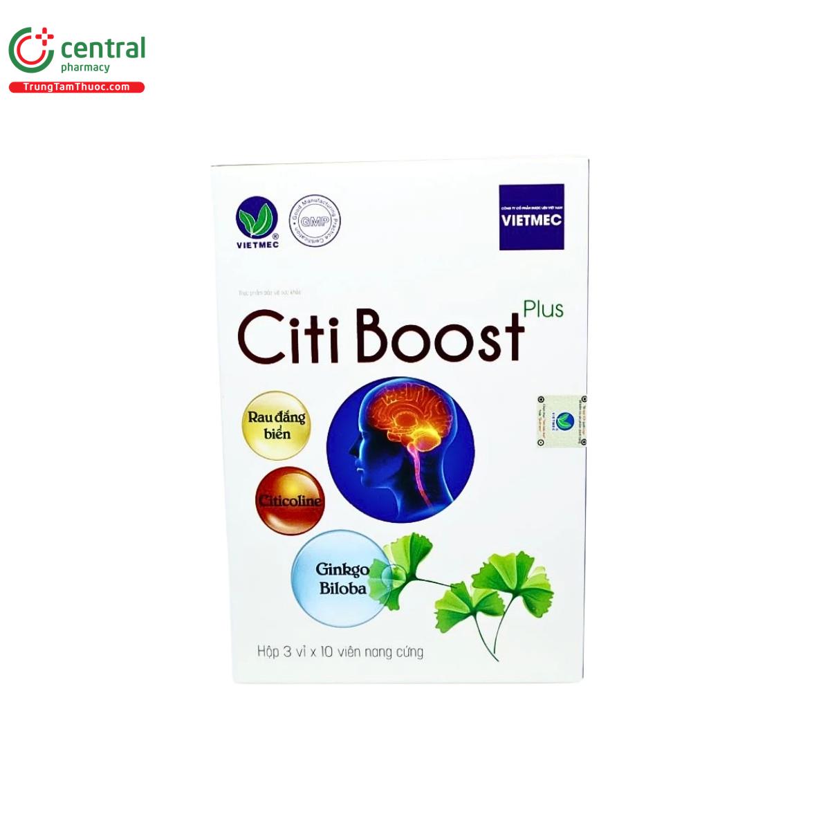 Citi Boost Plus hỗ trợ cải thiện triệu chứng thiểu năng tuần hoàn não