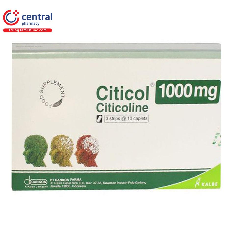 Thuốc hỗ trợ chức năng não bộ Citicol 1000mg: Chỉ định, lưu ý