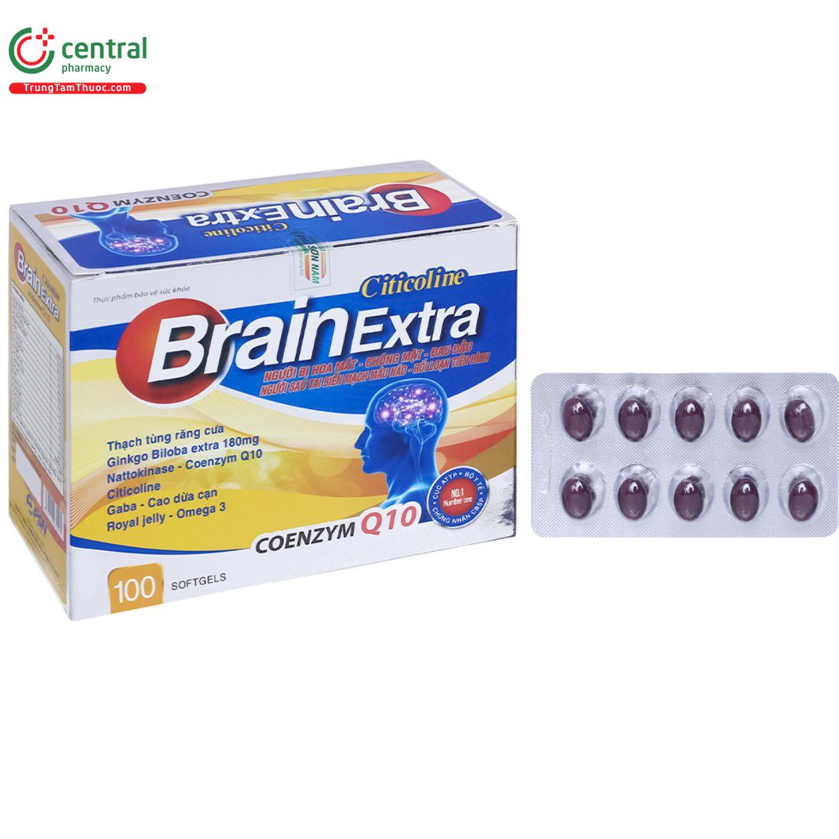 Thuốc Citicoline Brain Extra Coenzym Q10 - Tăng cường tuần hoàn não