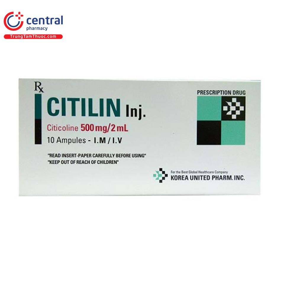 Thuốc Citilin - Dung dịch thuốc tiêm có tác dụng hướng thần
