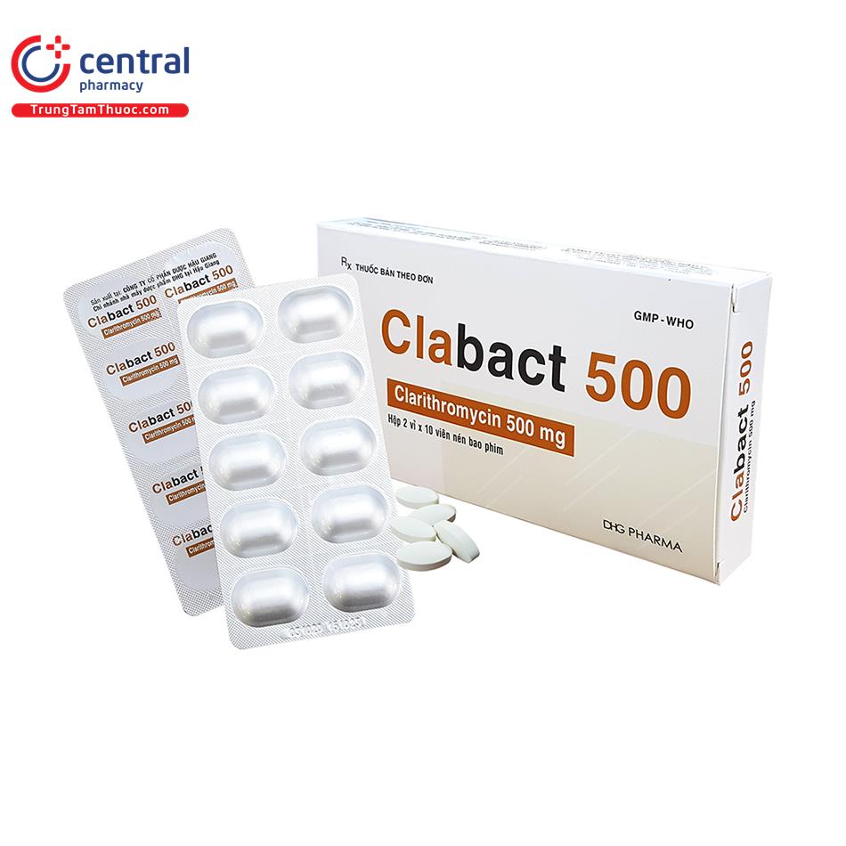 Thuốc Clabact 500: tác dụng, chỉ định, lưu ý khi sử dụng