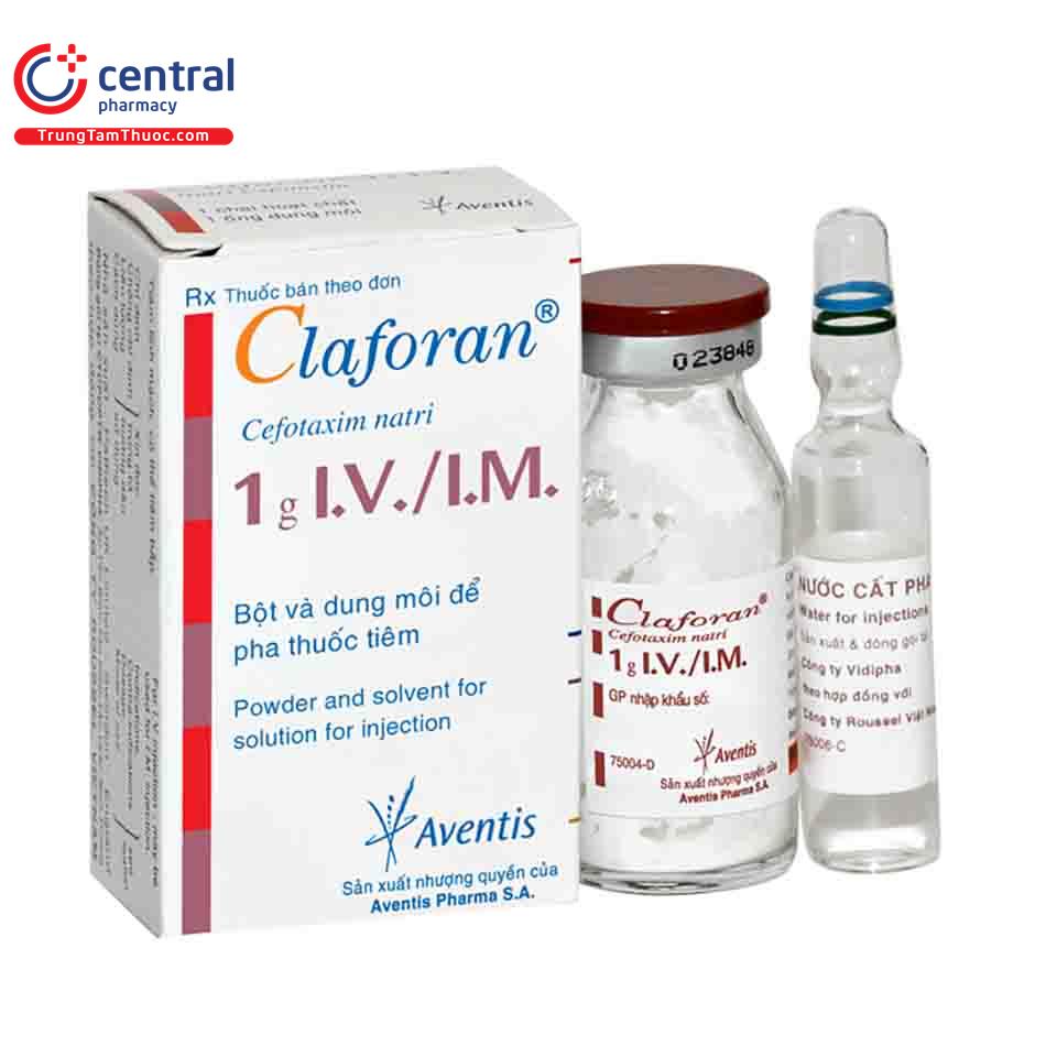 [CHÍNH HÃNG] Thuốc Claforan điều trị nhiễm khuẩn hiệu quả