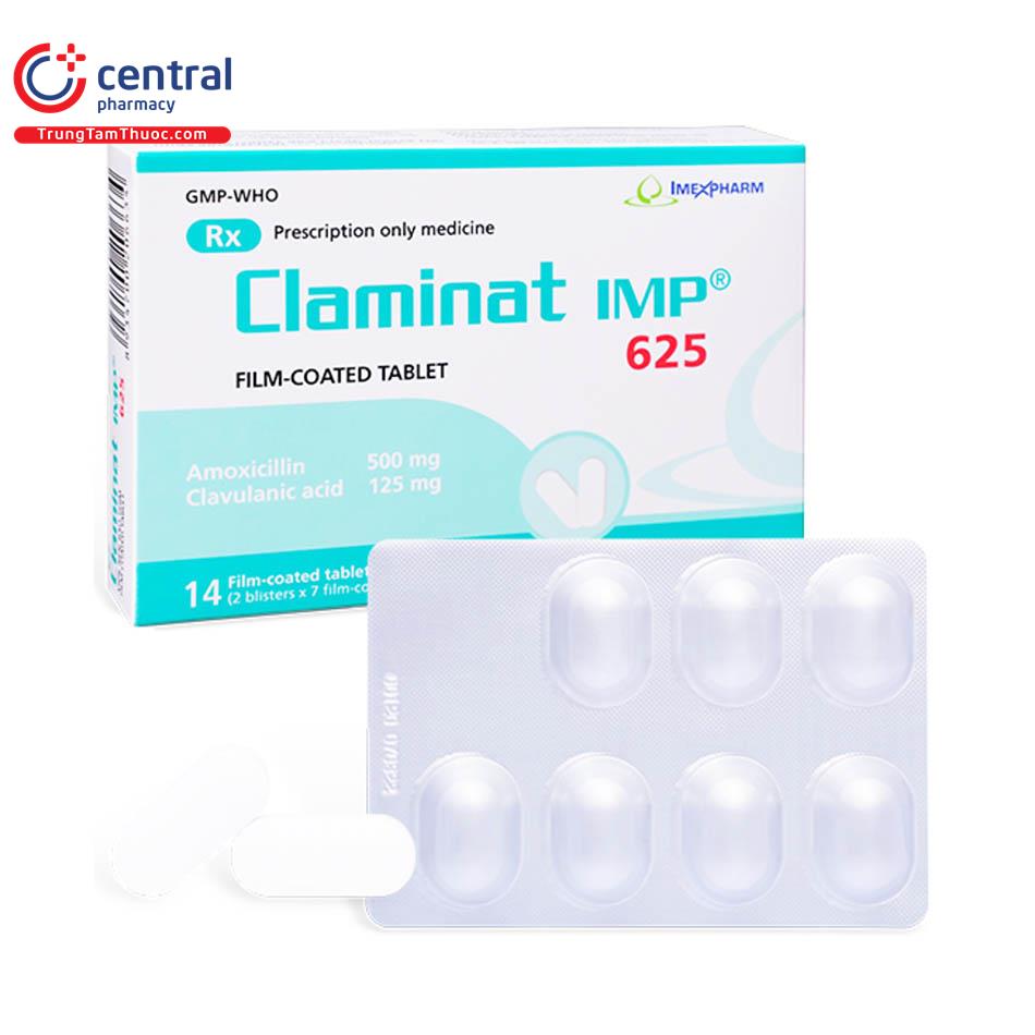 [CHÍNH HÃNG] Thuốc Claminat IMP 625 - Kháng sinh kết hợp diệt khuẩn