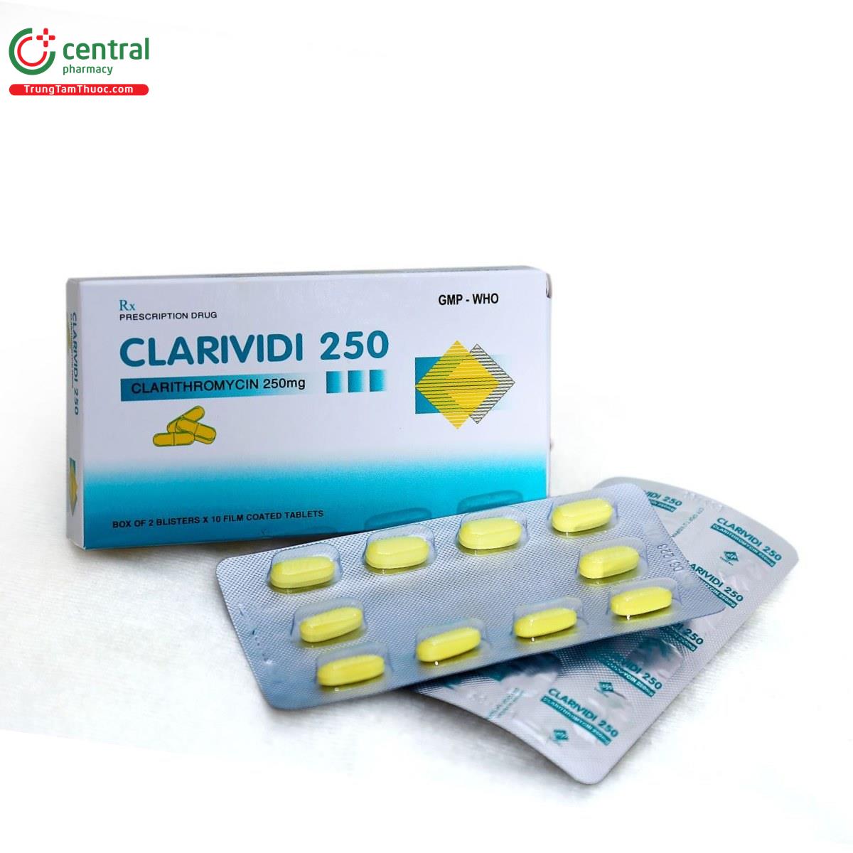 Thuốc Clarividi 250 - Kháng sinh macrolid hoạt lực mạnh, phổ rộng