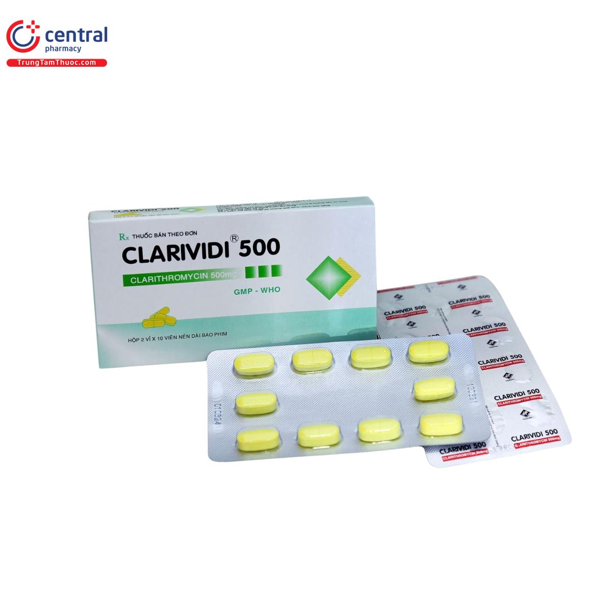 Thuốc Clarividi 500 - Kháng sinh diệt Helicobacter Pylori trong điều ...