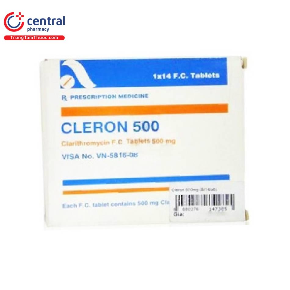 Thuốc Cleron 500mg - Công dụng, cách dùng và lưu ý khi sử dụng