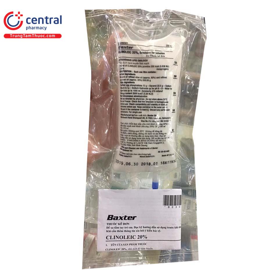 Thuốc Clinoleic 20% 250ml cung cấp dinh dưỡng, nâng cao sức khoẻ