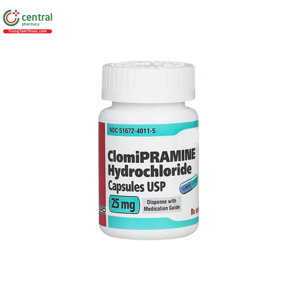 Thuốc Clomipramine hydrochloride Taro 25mg điều trị rối loạn ám ảnh ...